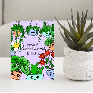 Hilarious Plant-themed Birthday Card | Perfect Gift for Plant Lovers ...