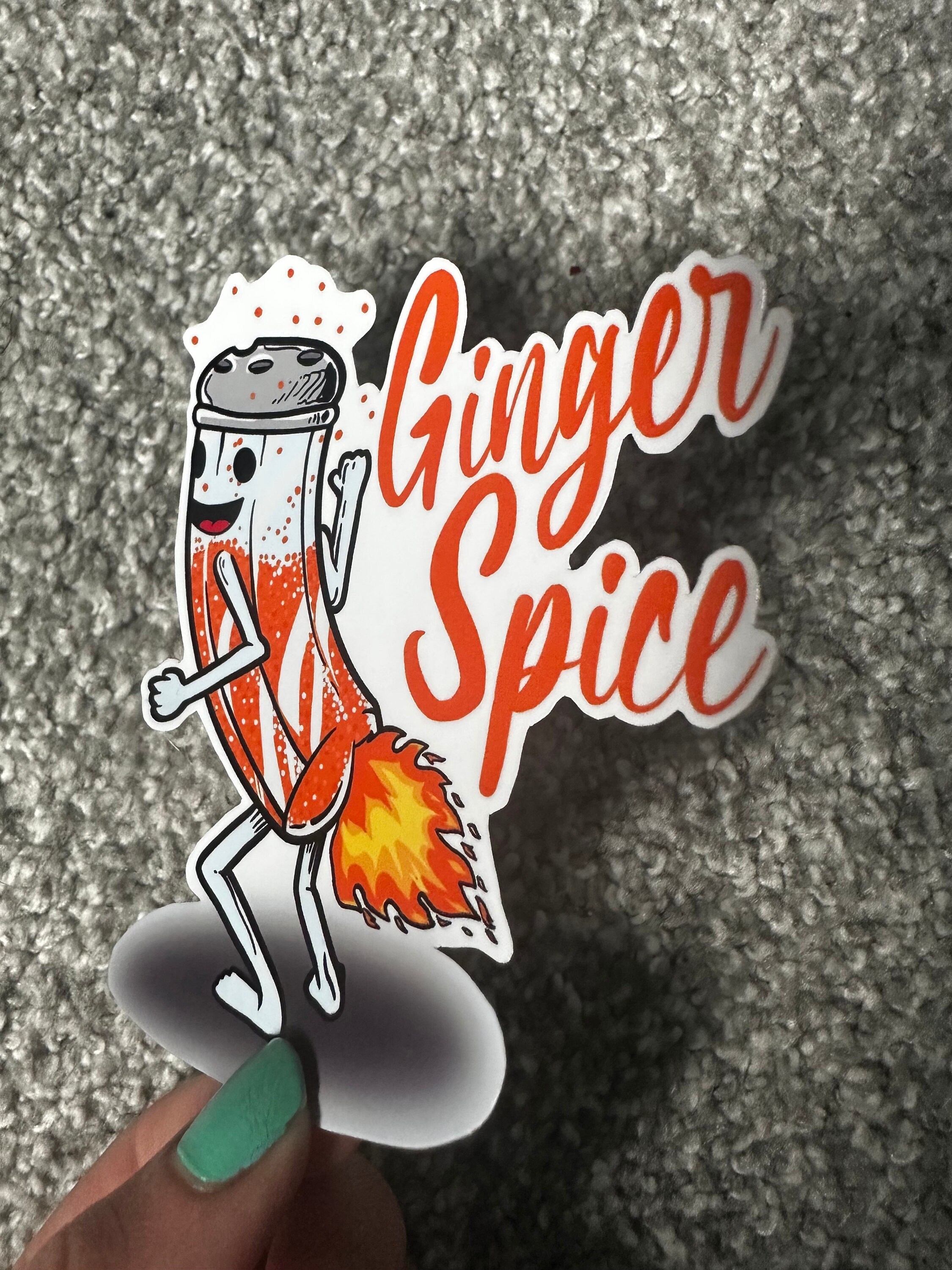 High Gloss Printable Vinyl Water Resistant Orange Ginger Spice Funny ...