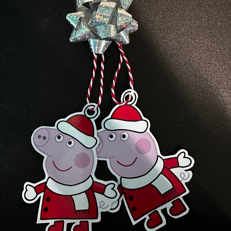 Peppa Pig Tags - Etsy