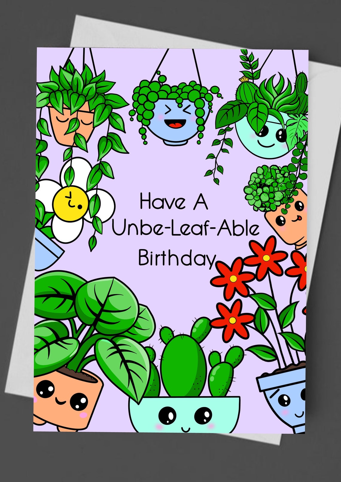 Hilarious Plant-themed Birthday Card Perfect Gift for Plant Lovers Have ...