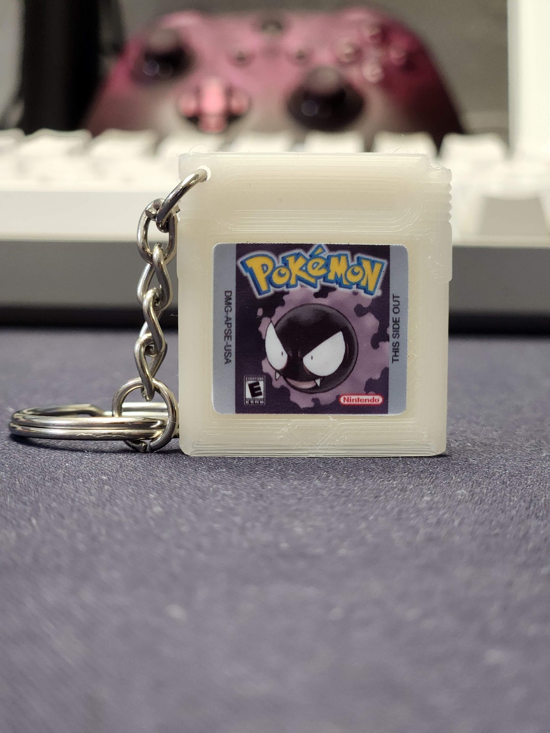 UV Light Color Changing Video Game Keychain | Game Cartridge | Ghost ...