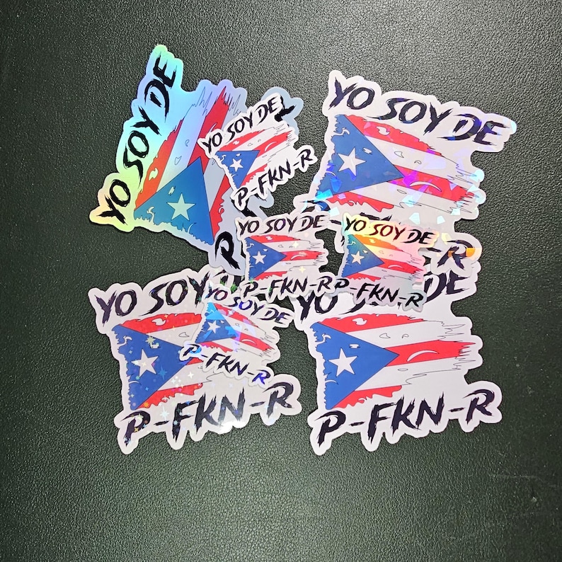 Yo Soy De P FKN R Sticker – Puerto Rican Pride Vinyl Decal ...