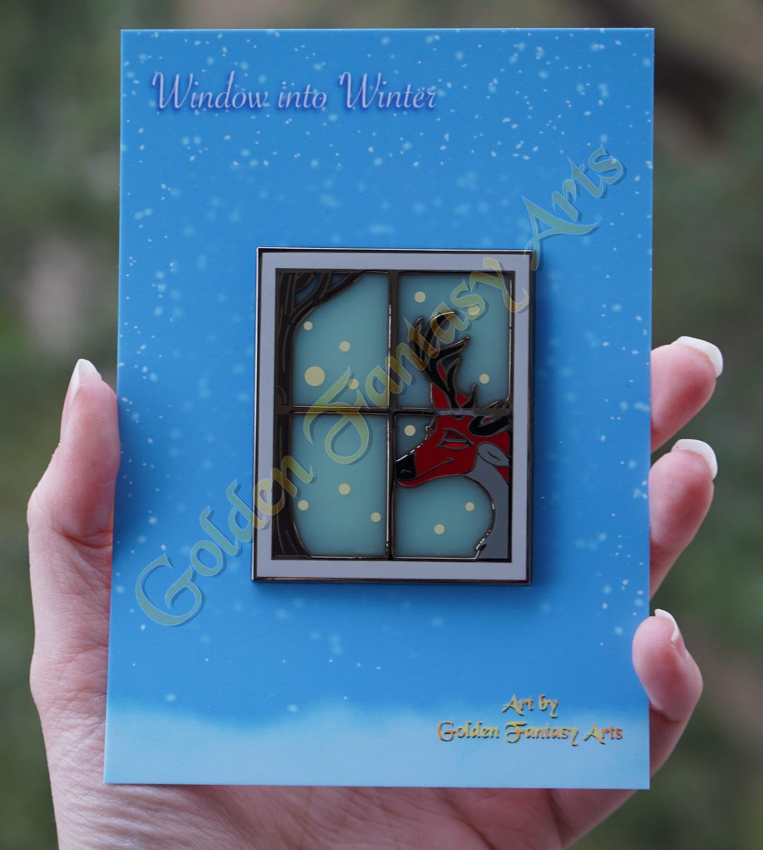 Limited Edition Alastor Smiley Winter Deer Translucent Black Nickel ...