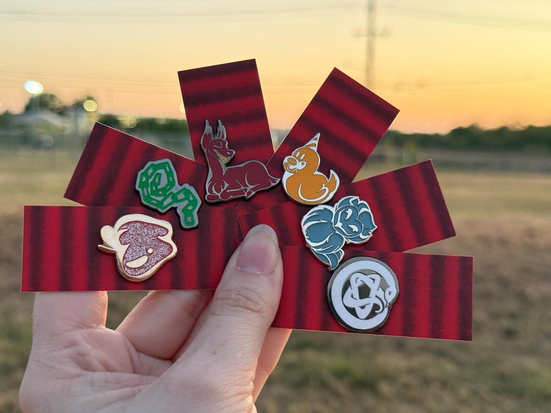 Hellaverse Enamel Filler Pins: Limited Edition Pins (25-30mm) - Etsy