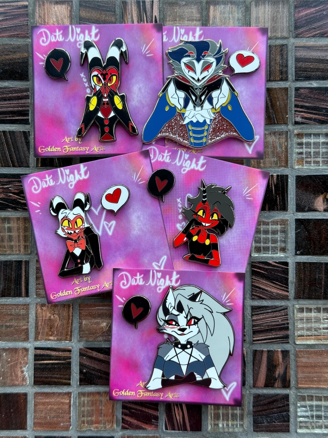 Date Night Helluva Boss Enamel Pins Shippy Pins - Etsy