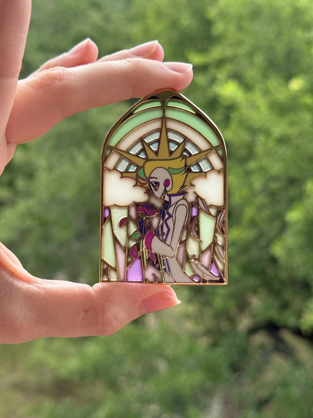 Limited Edition Lucifer Stained Glass Color Alt Gold Plated 75 Mm Tall ...