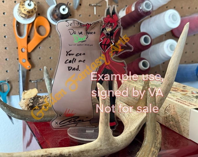 Alastor the Radio Demon Fan Made Dealmaker Dry Erase or Signable ...