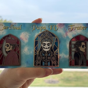Limited Papa IV Copia Frater Fanmade Ghost Trio Stained Glass Pins 65 ...