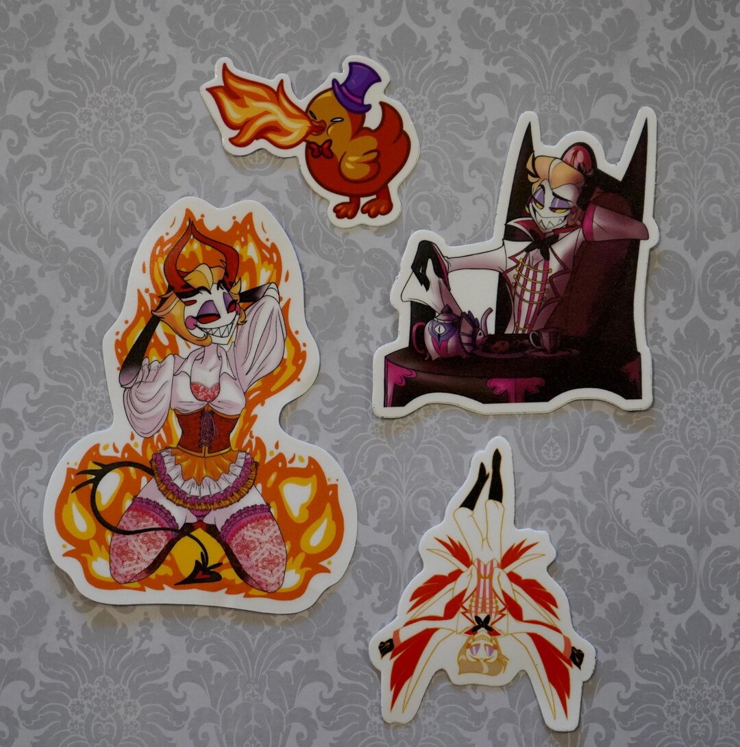 Lucifer Hazbin Stickers - Assorted Finishes - Etsy
