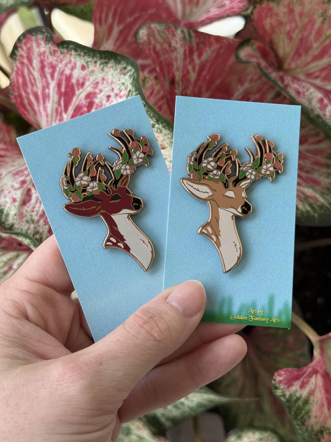 Radioapple Deer Subtle Alastor and Lucifer Enamel Pins Shipping Pins or ...