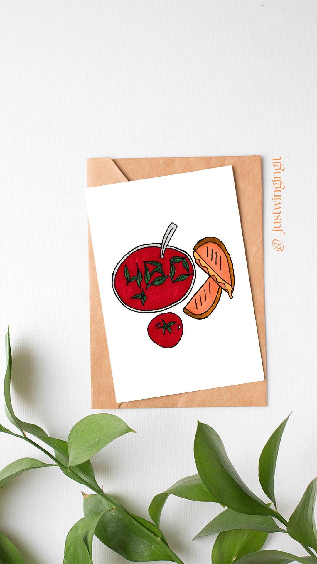 Tomato Soup Birthday Card - Etsy