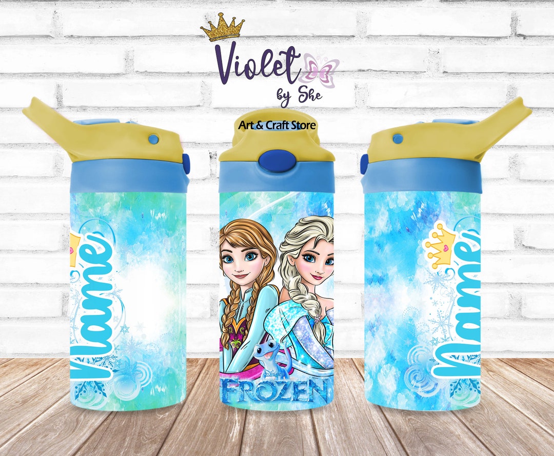 Princess Inspired Elsa With Lizard Kids Bottle for Girls and Boys 16oz ...