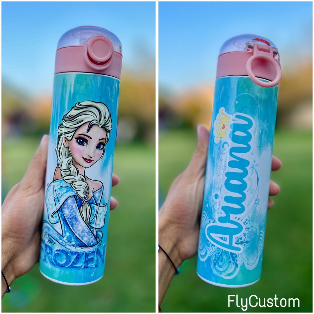 Elsa Princess Custom Kids Bottles Personalized for Kids 12oz. and 20oz ...