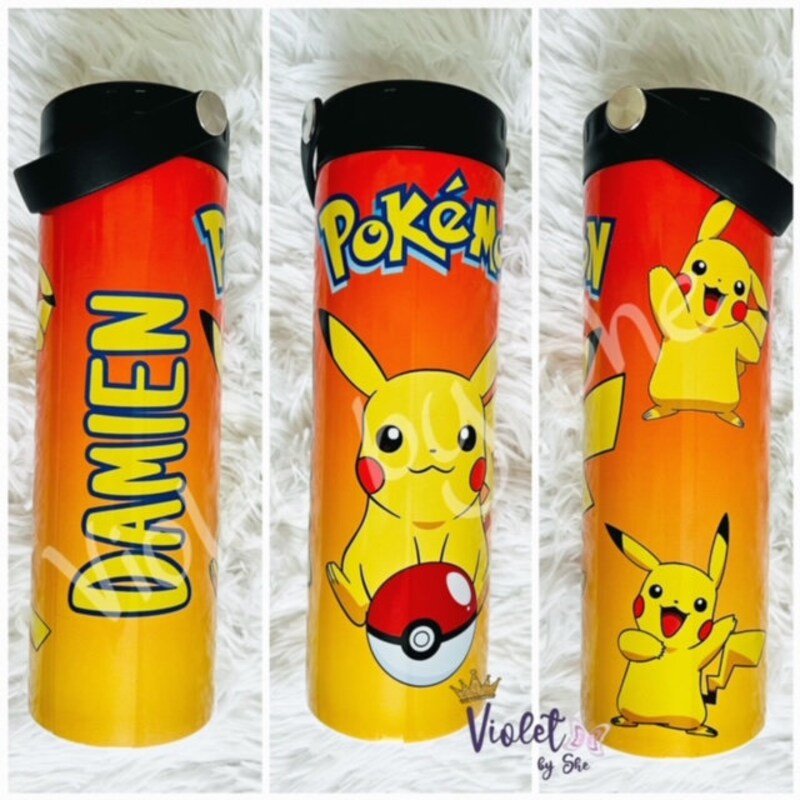 Pikachu Water Bottles - Etsy