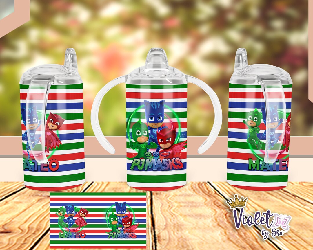 Antifaces pj Mask Custom Sippy Cup Personalized - Etsy