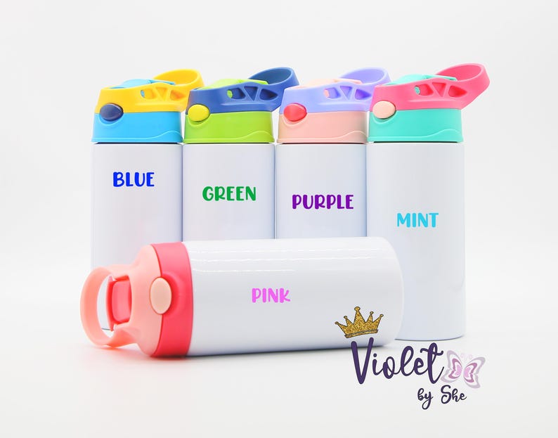 Custom Inspired Kids Bottle for Girls and Boys 12oz & 20oz Birthday ...