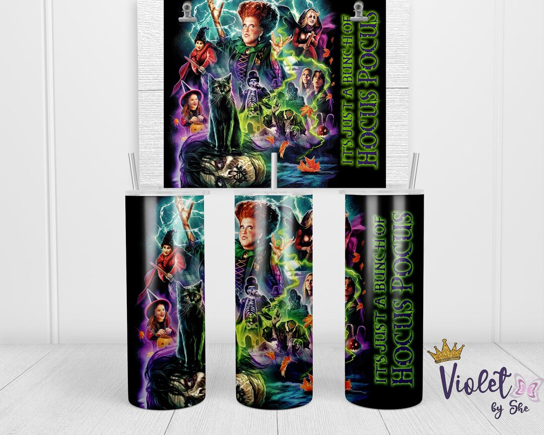 Hocus Pocus Halloween Animation Template for Sublimation Tumblers 20oz ...