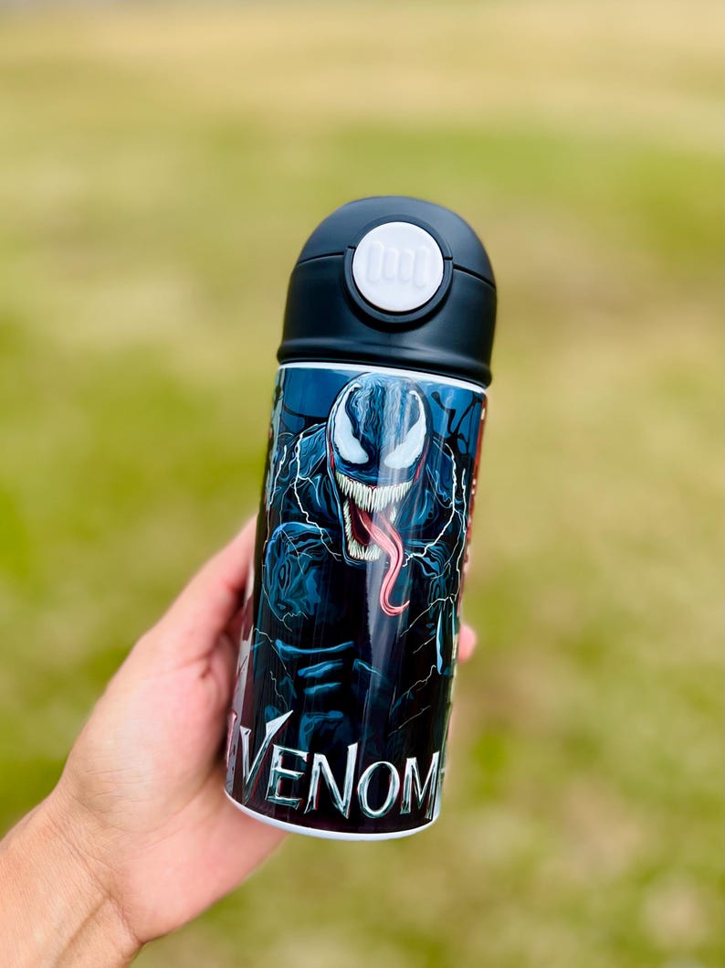 Venom Inspired Kids Bottle for Girls and Boys 12oz-20oz Birthday Gift ...