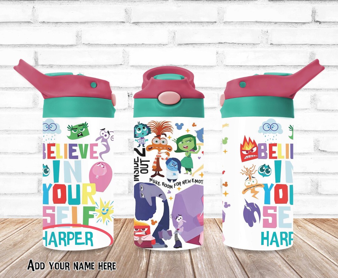 Custom Inspired Kids Bottle for Girls and Boys 12oz & 20oz Birthday ...