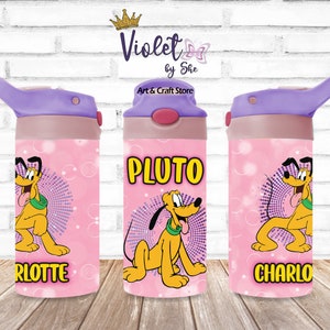 Pluto Inspired Kids Bottles Flip Top Personalized With Name 12oz 20oz ...