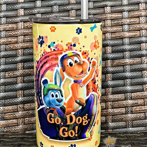 Go Dog Sippy Cup With 2 Lids Birthday Gift With Name Personalized 12oz ...