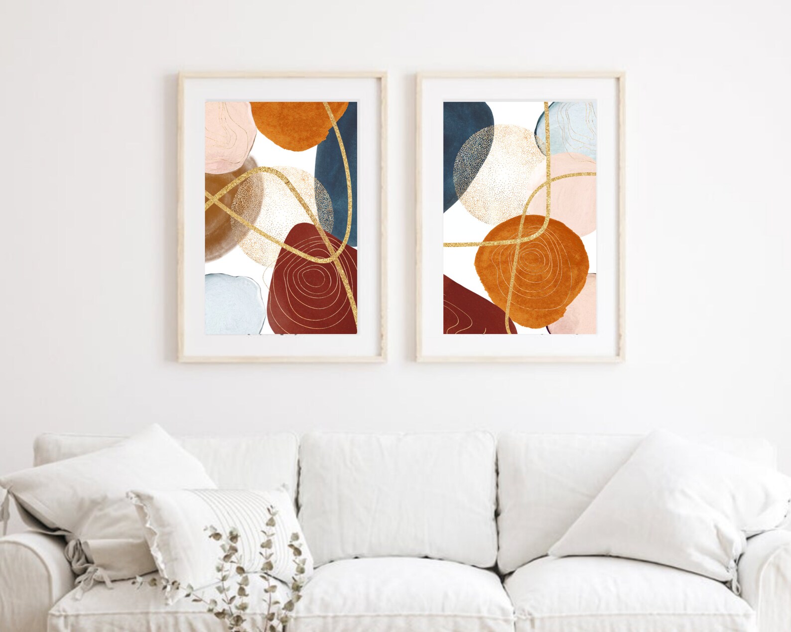 Modern Abstract Wall Art Set Printable Wall Art Modern | Etsy