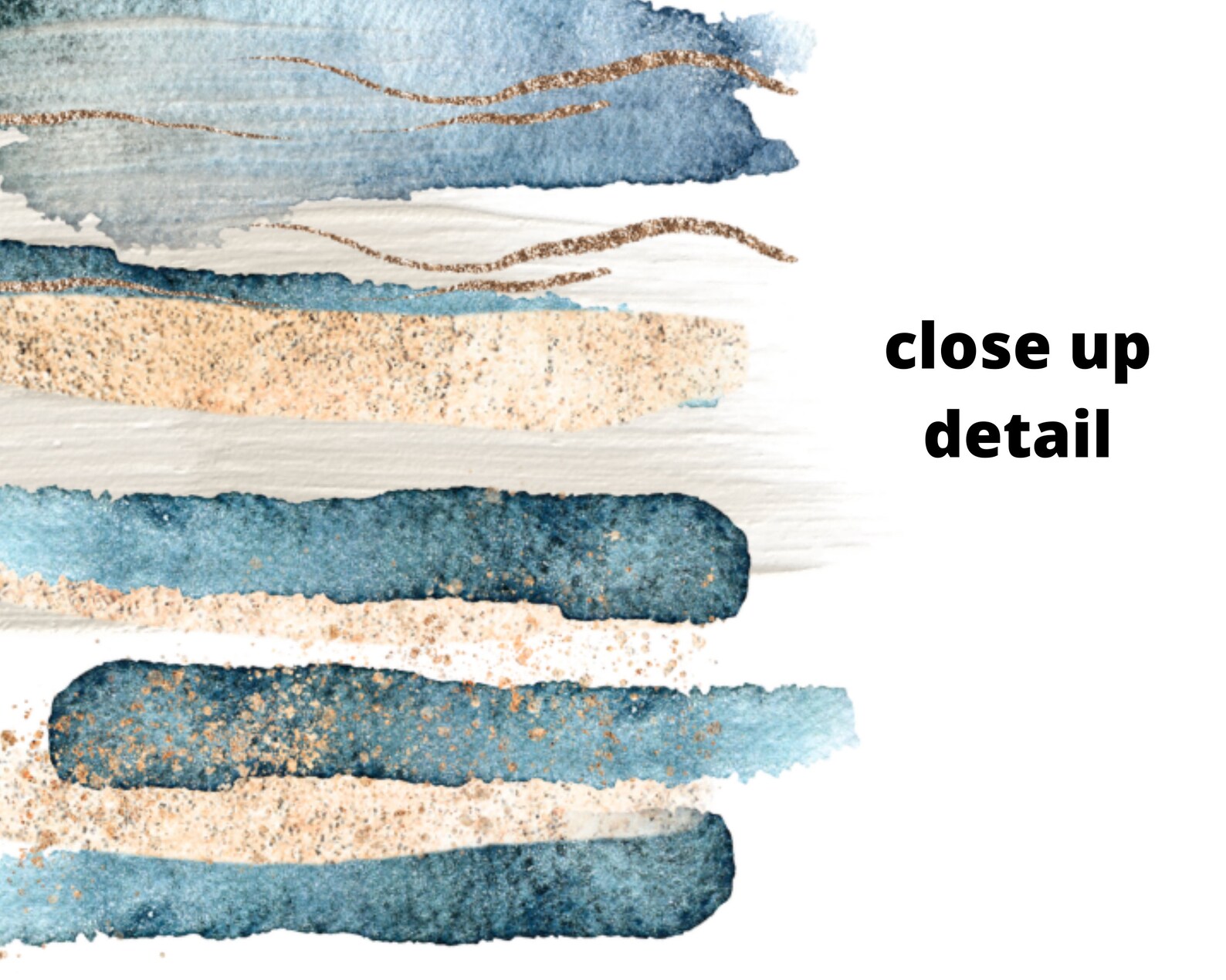 Blue Abstract Prints Watercolour Abstract Printable Wall Art - Etsy