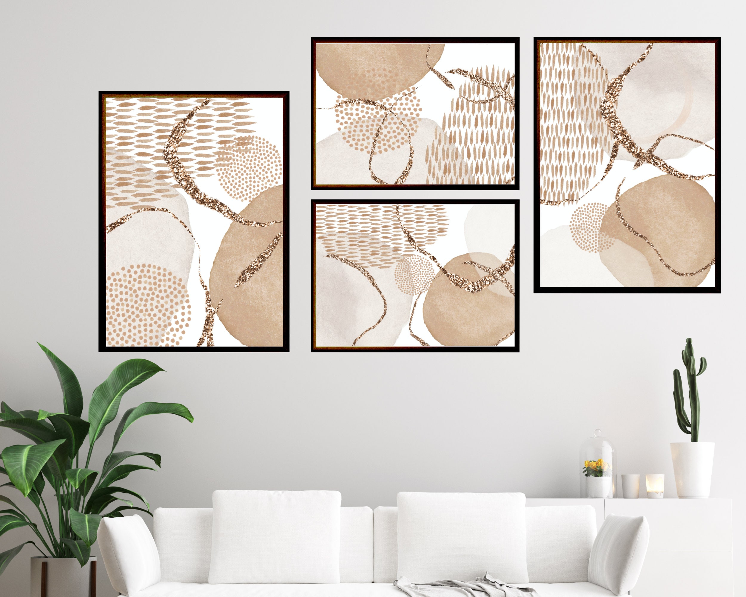 Abstract Wall Art Watercolour Shapes Printable Wall Art - Etsy