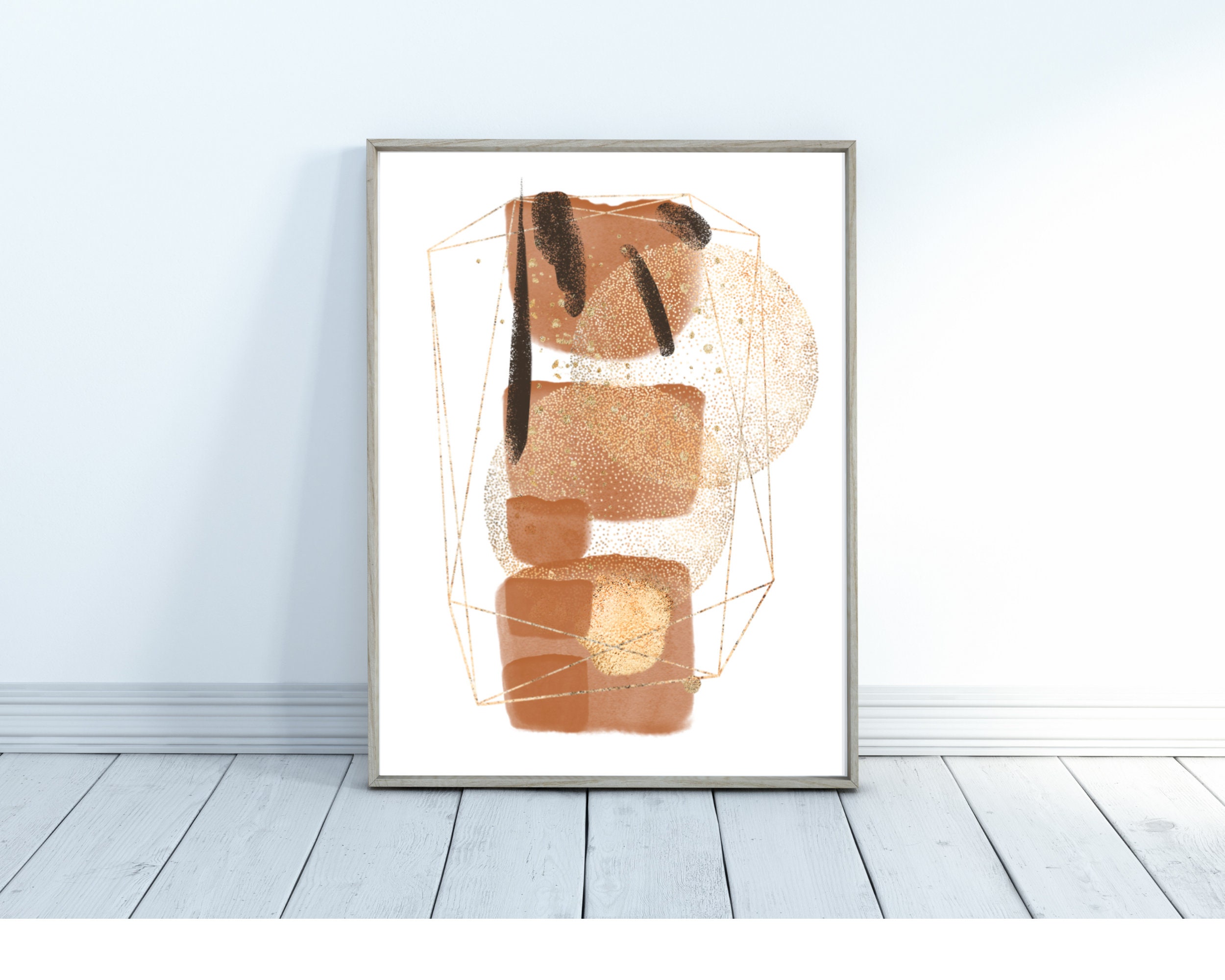 Abstract Printable Wall Art Set of 3 Contemporary Wall Art | Etsy