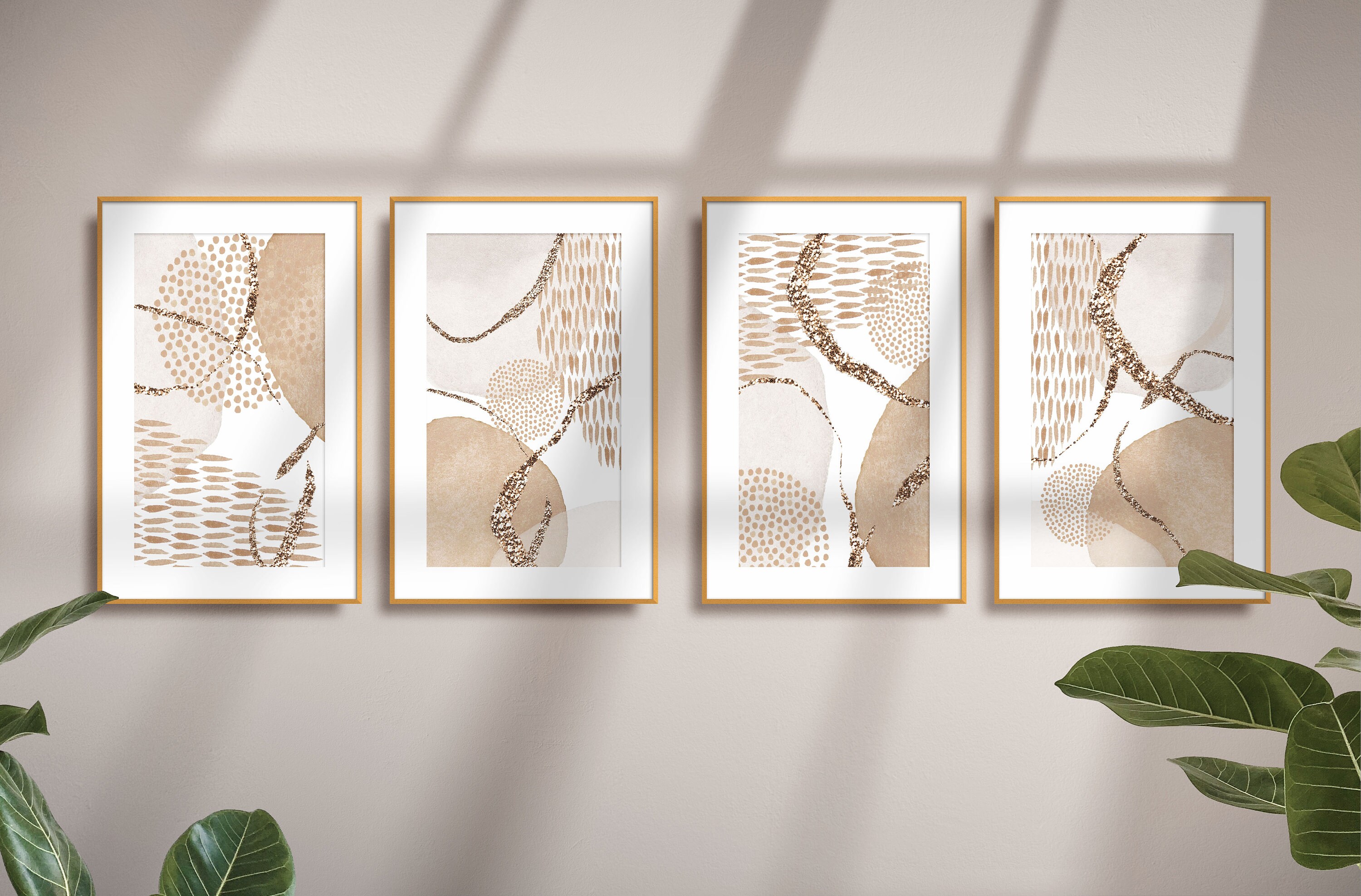 Abstract Wall Art Watercolour Shapes Printable Wall Art - Etsy