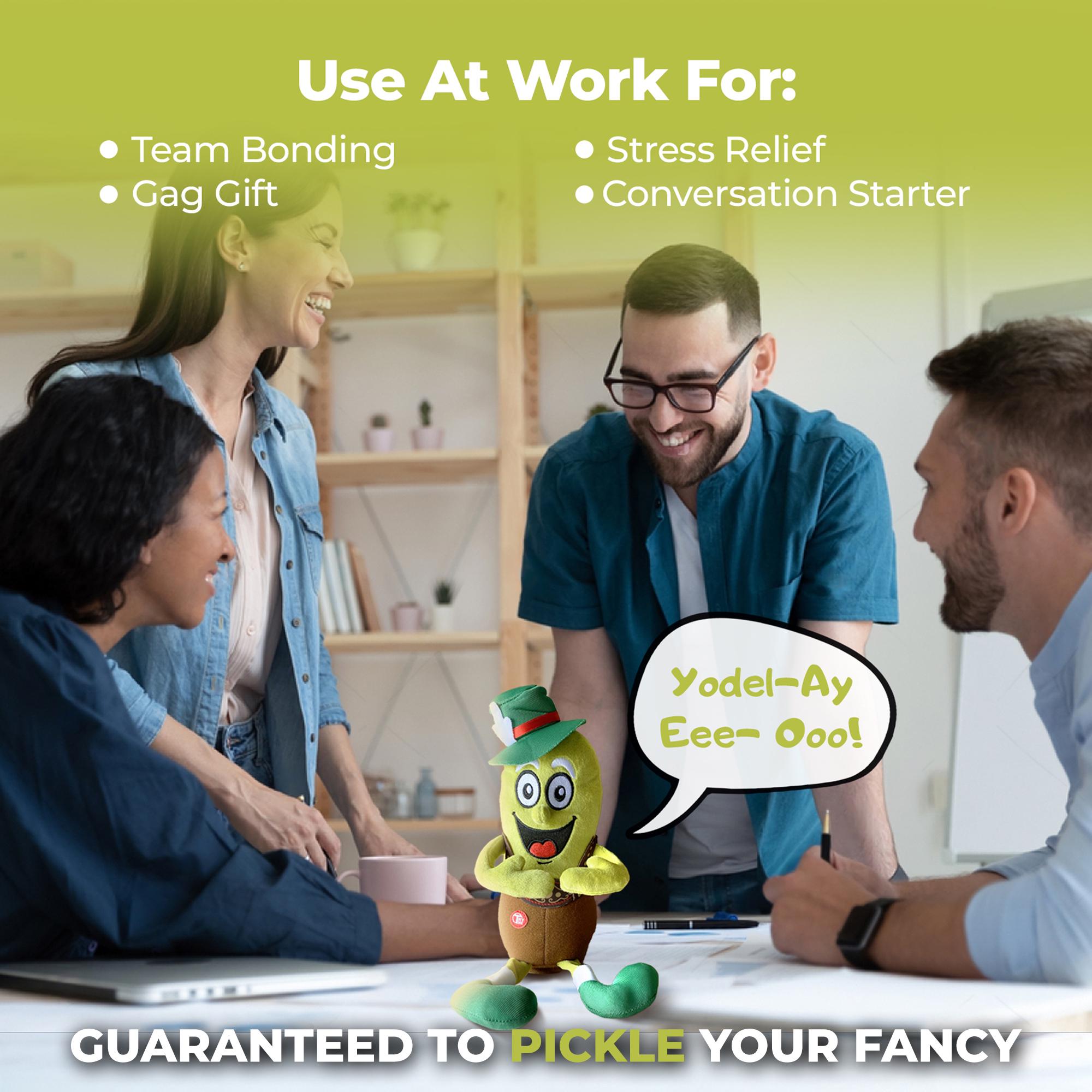 Yodeling Pickle Plush Doll-kids Stocking Stuffer Adult Desk Top Office ...
