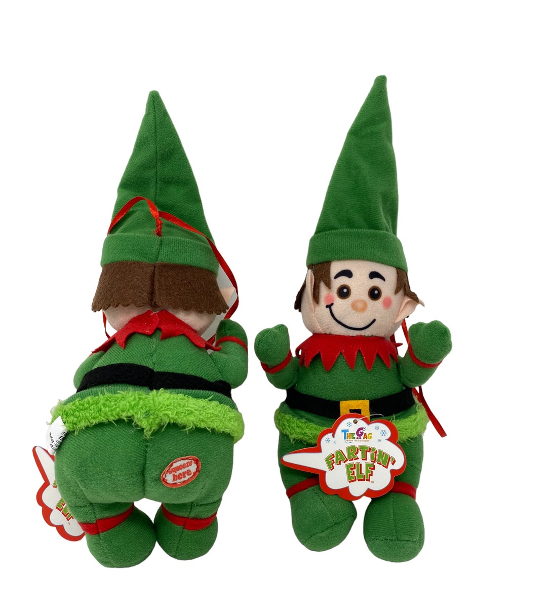 Fartin Christmas Ornaments They Toot Deck the Halls Farting Elf-green ...