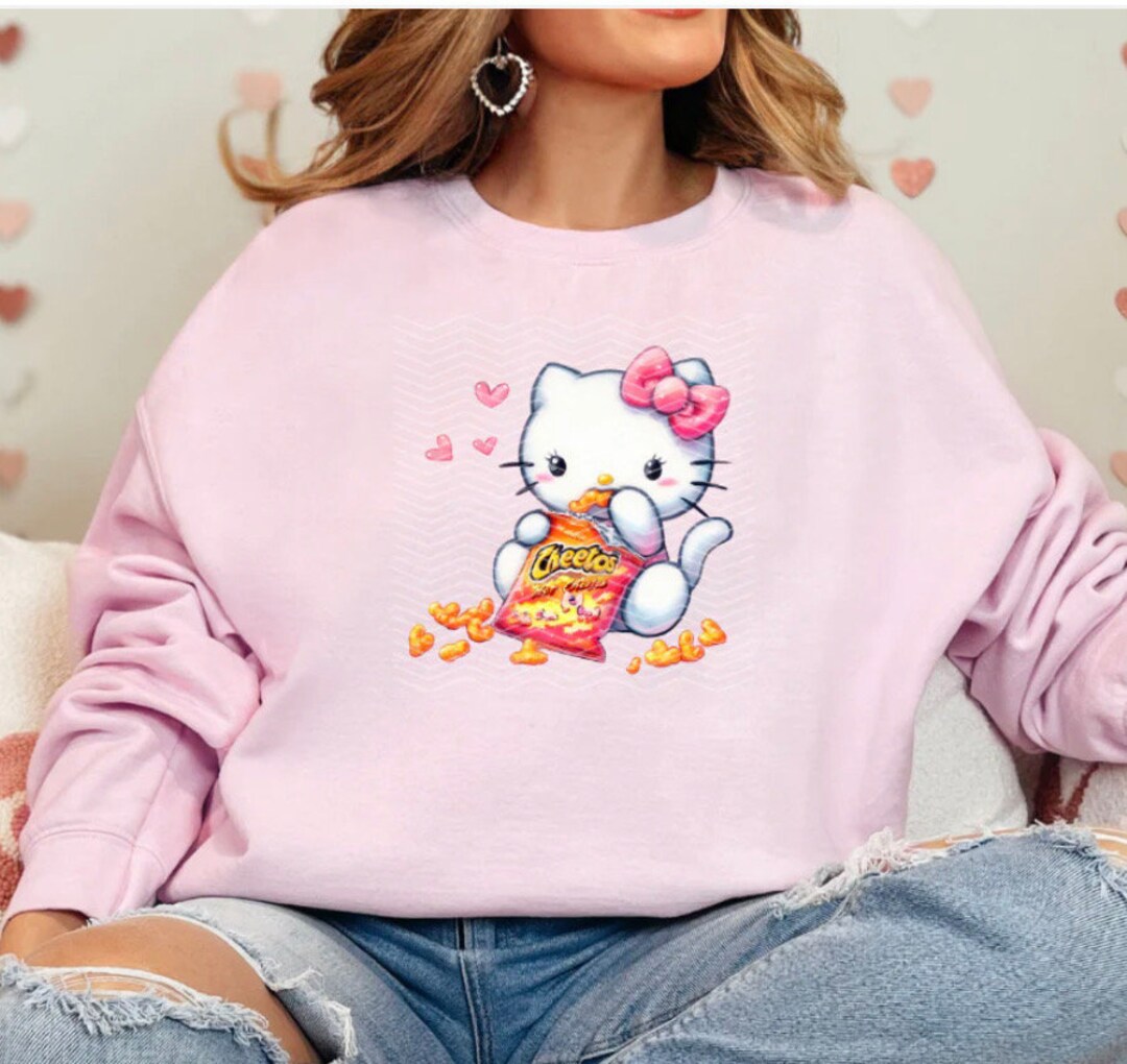 Hello Kitty Chettos , Kawaii, Crewneck - Etsy