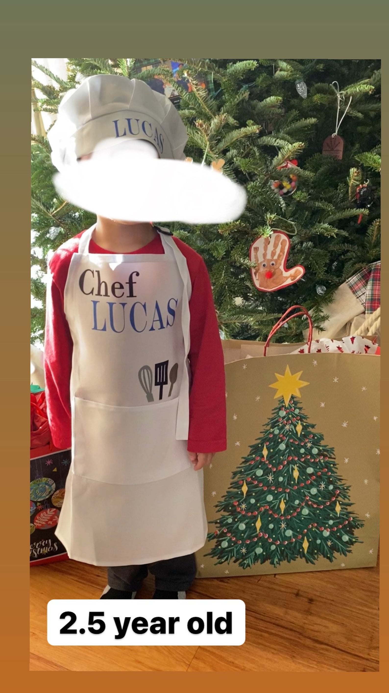 Toddler Chef Apron & Chef Hat, Personalized, Child/ Kid Custom Cooking ...
