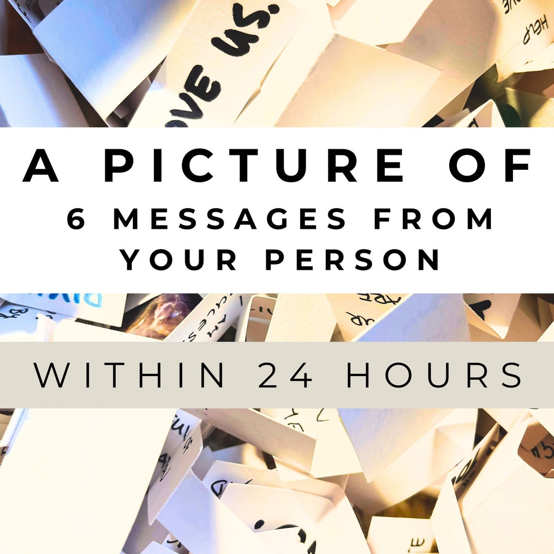 6 Messages From Them - PICTURE / NO QUESTIONS - Etsy