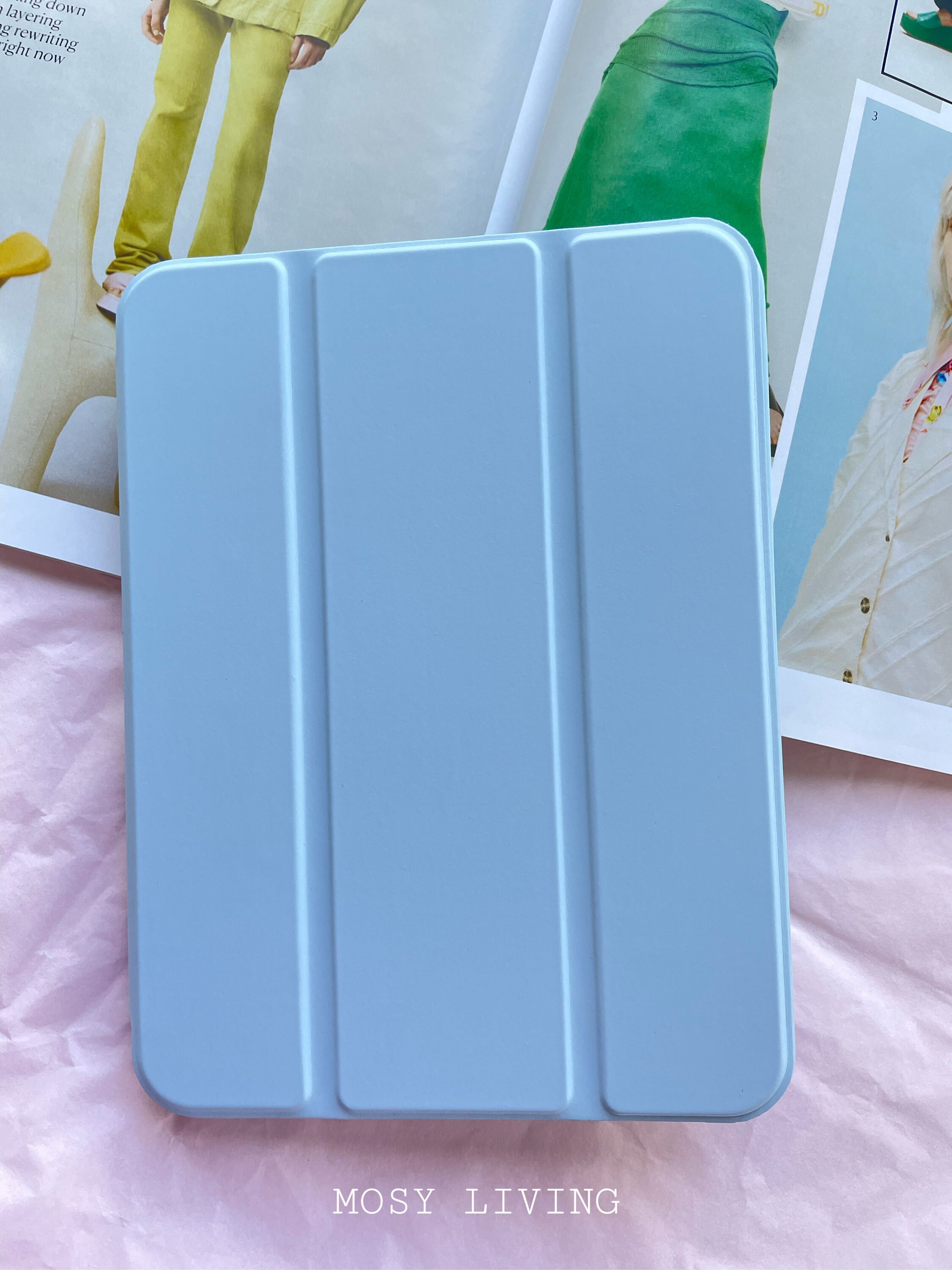 Baby Blue iPad Magnetic Smart Case for iPad Mini6 Clear Back - Etsy Canada