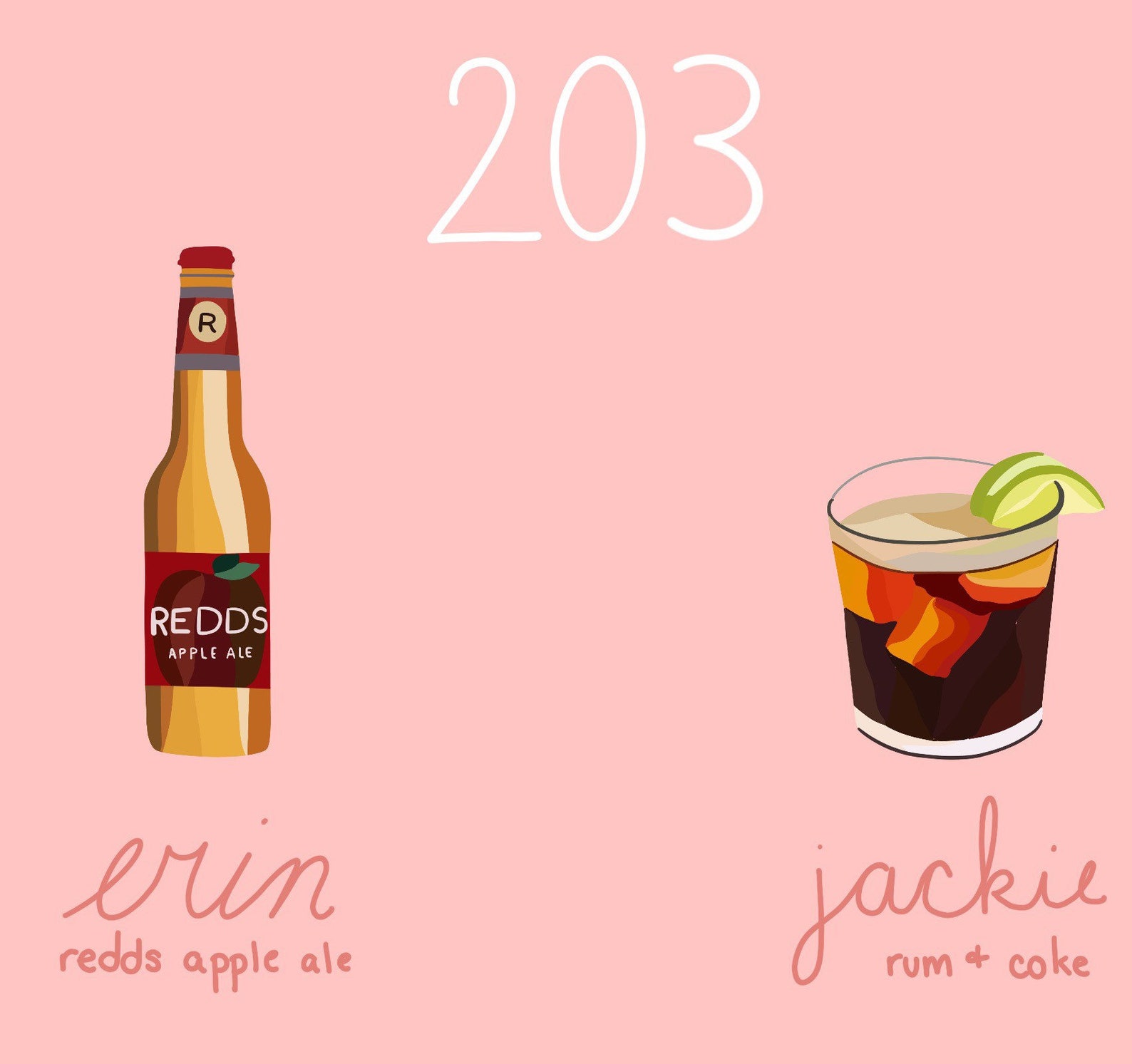 Custom Drink/ Roommate Gift/ Bar Cart / Custom Drink Art/ - Etsy