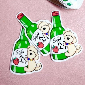 Soju Stickers Korean drink Stickers Cute Stickers Asian | Etsy