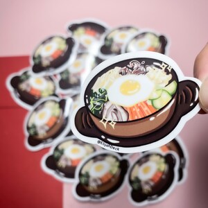 Bibimbop Sticker, Korean Food Sticker, Asian Food, Delicious. DIY ...