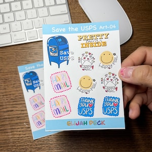 SAVE the USPS | Cute Sticker, Sticker Sheet, Decoration, Happy Mail ...