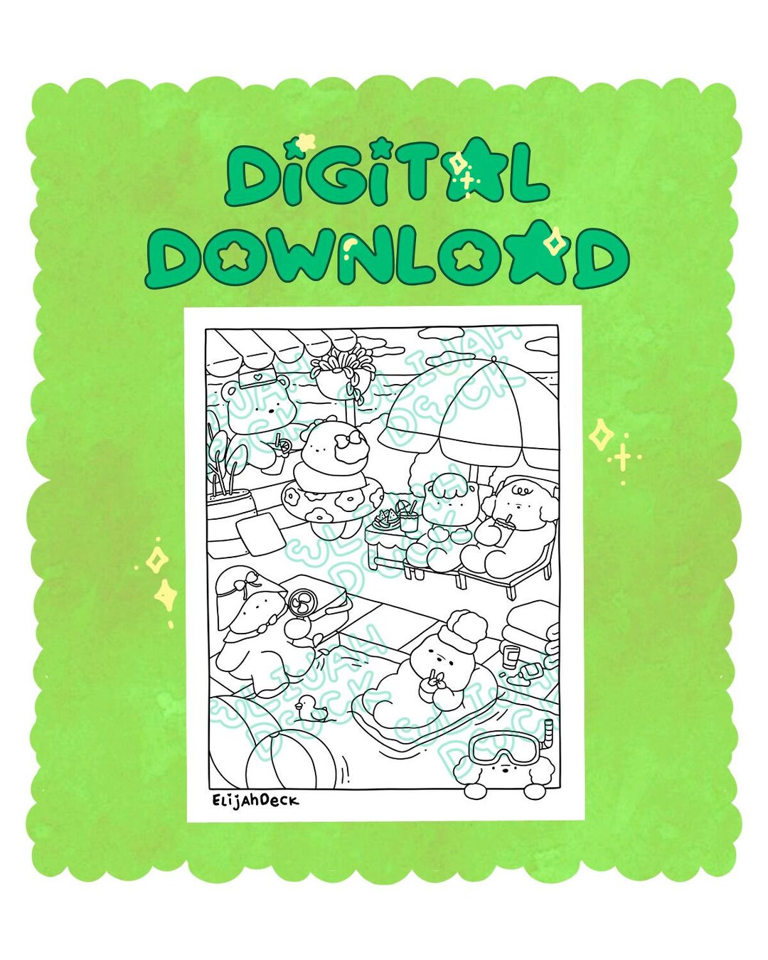 Digital Download | Summer Pool Party - Etsy
