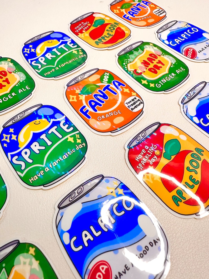 Fanta Sticker|asian Drink Stickers,cute Stickers,fun Stickers Fruit ...