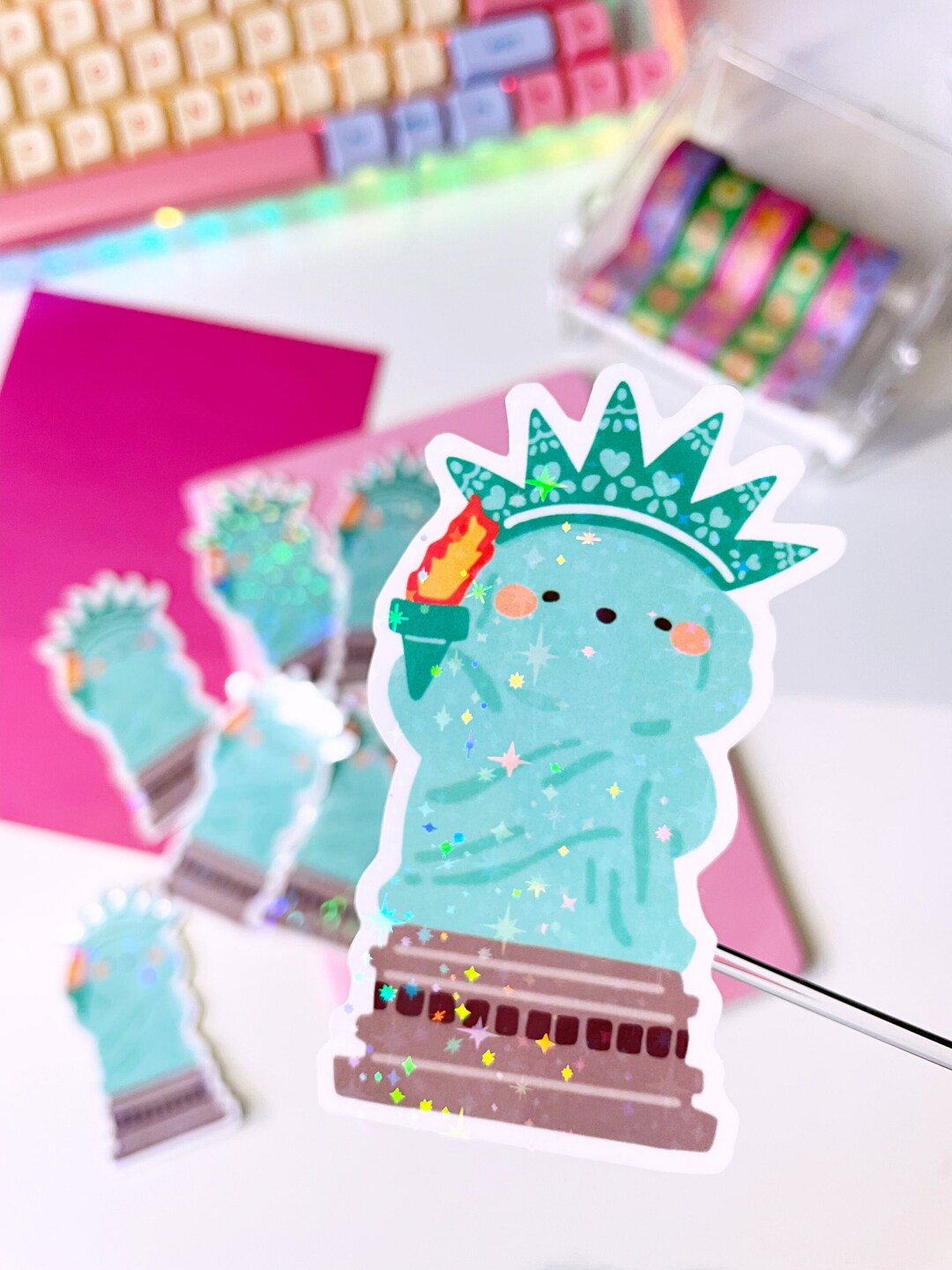 Statue of Liberty Sticker, Travel Sticker, NYC Sticker, Planner Sticker ...