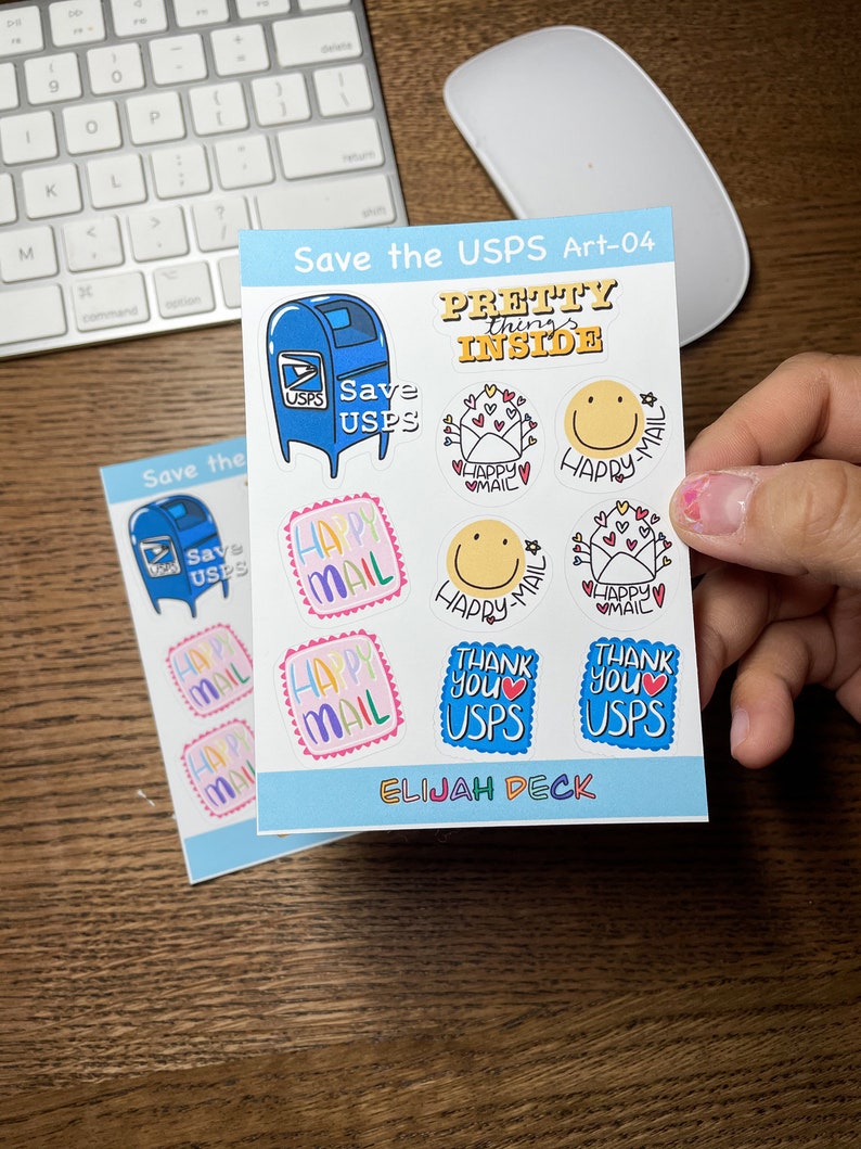 SAVE the USPS | Cute Sticker, Sticker Sheet, Decoration, Happy Mail ...