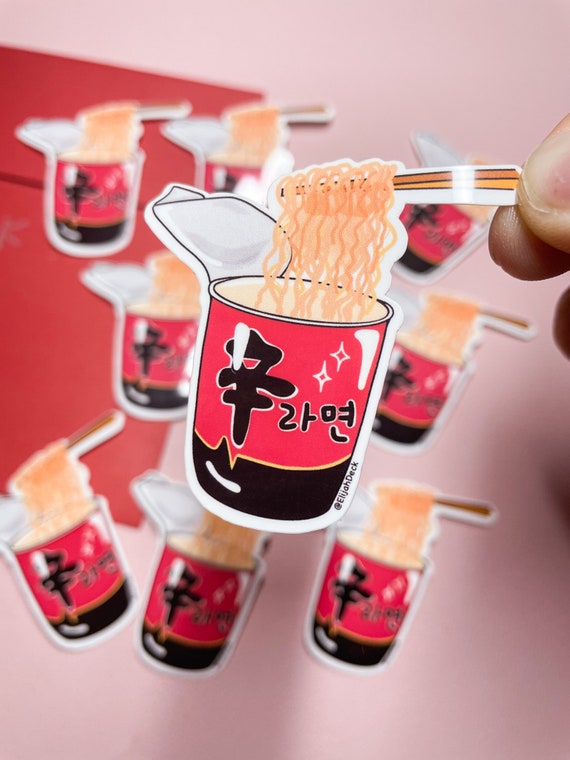 Craft Supplies & Tools Shin Black Ramen Sticker- asian snacks sticker ...