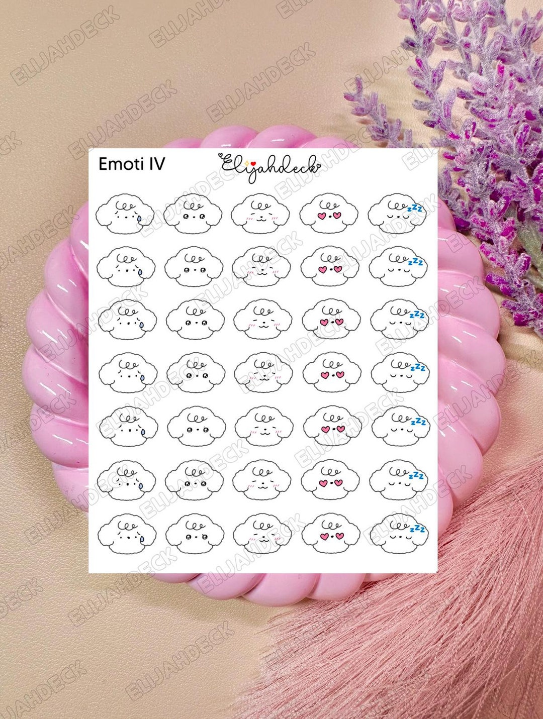 Face Expression Planner Sticker Sheet | Matte Sticker Sheet - Etsy