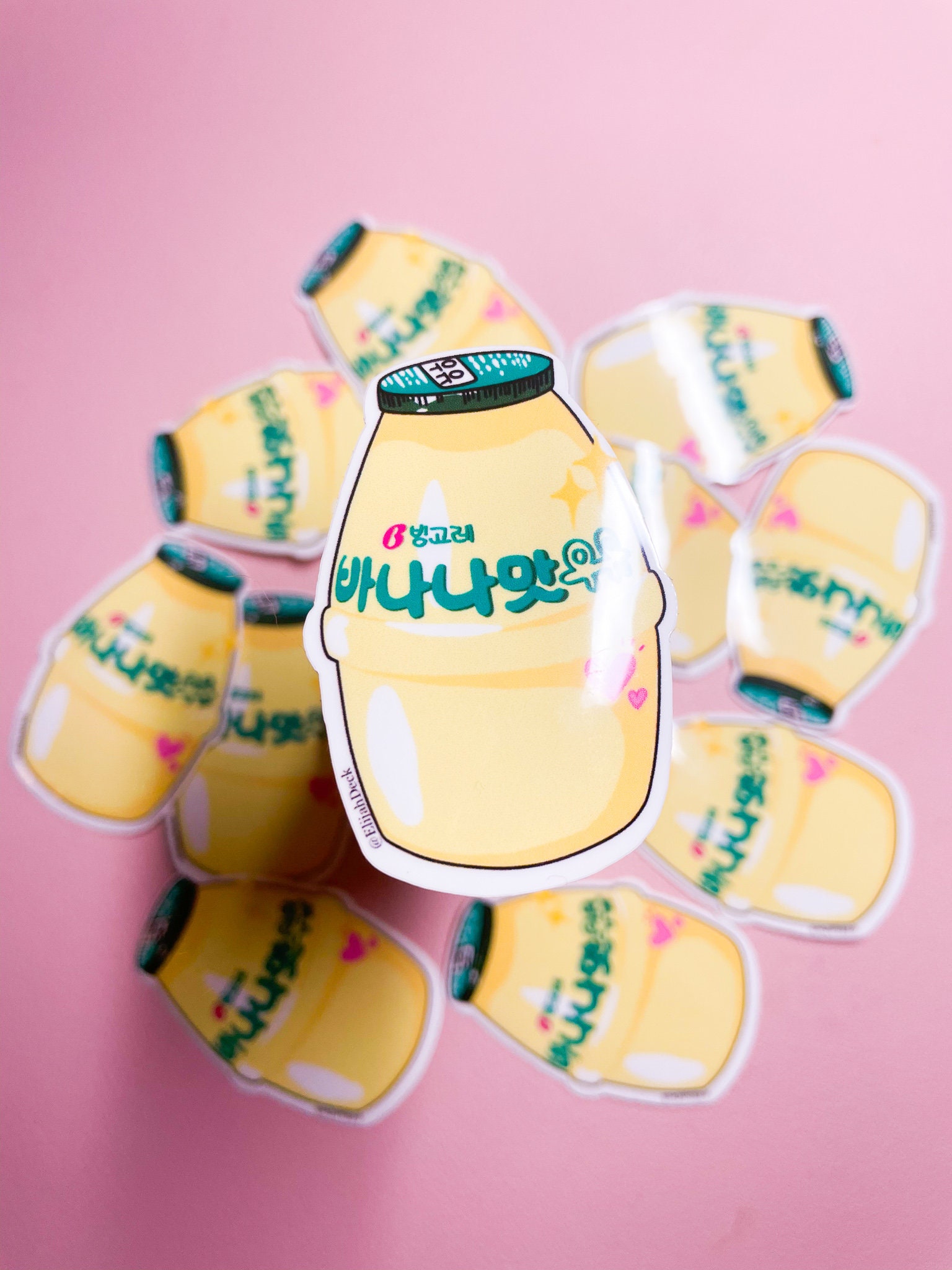 Banana Milk Sticker Korean Food Sticker Asian Food Sticker - Etsy