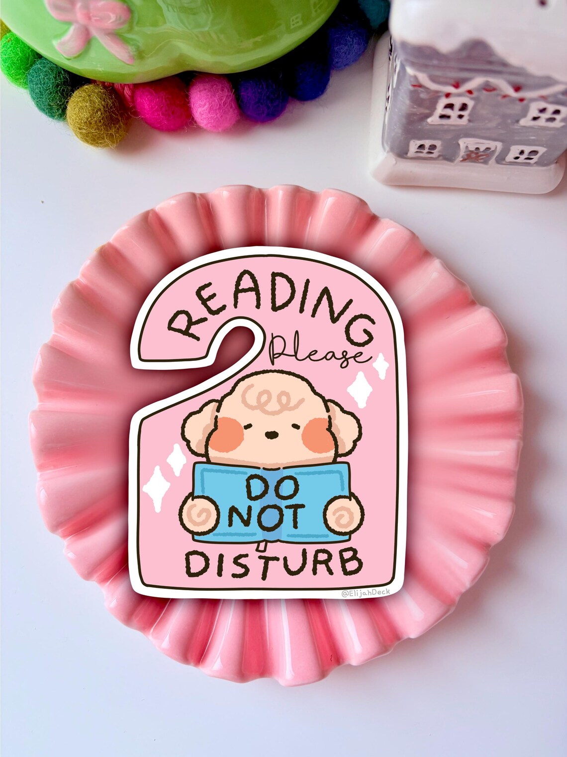 Do Not Disturb- Reading Sticker, Planner Journal Water Bottle Diary ...