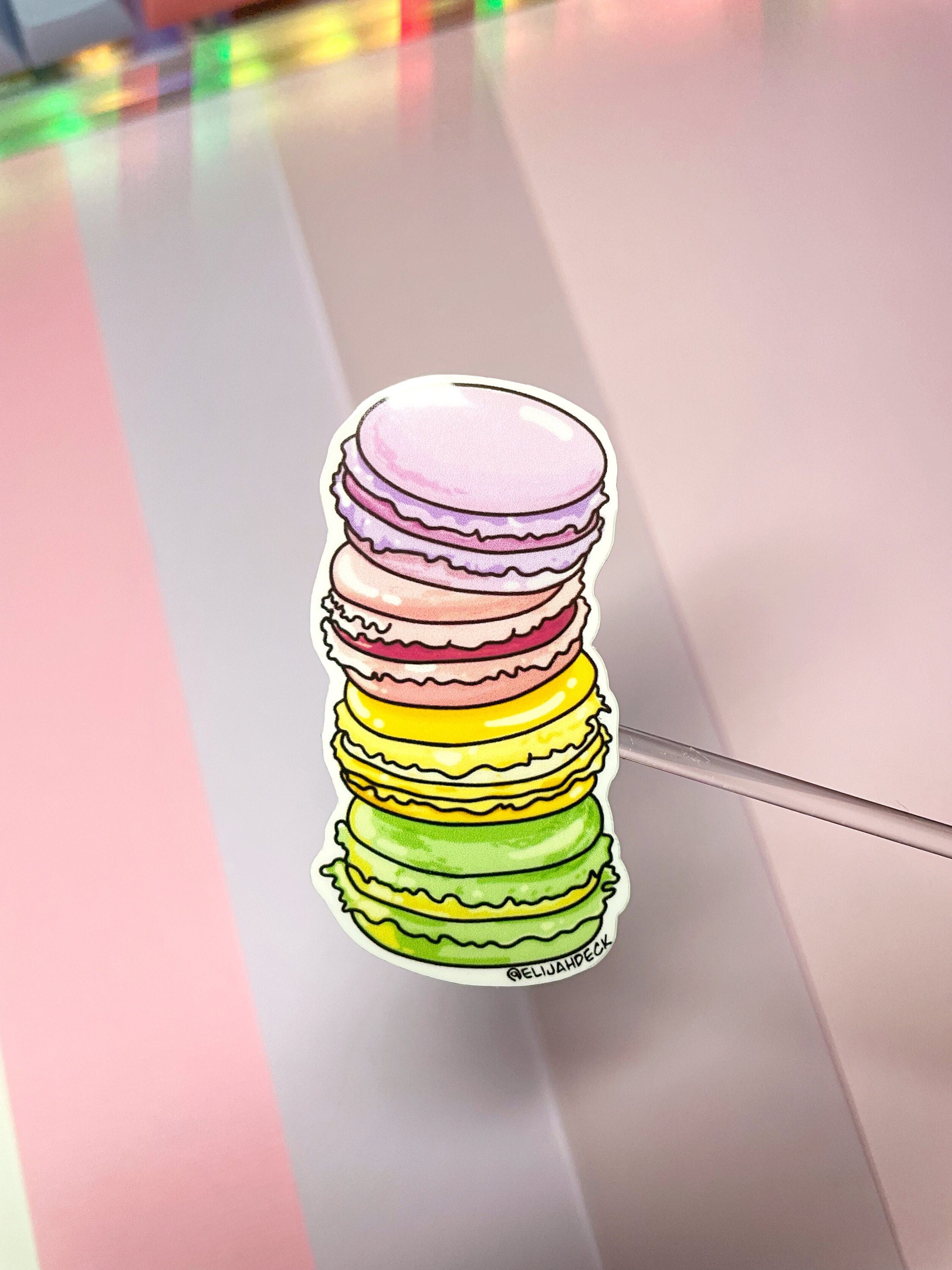 Macaron Sticker / Delicious Sticker Dessert Sticker Sweet - Etsy México