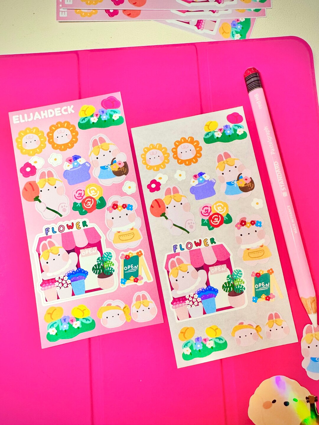 Flower Shop Stickers, Cute Sticker Sheet, Fun Stickers, Decorate ...